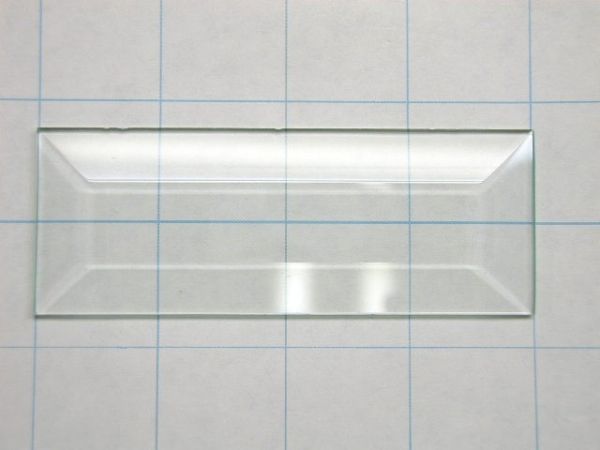 BEVELED GLASS FOR STAINED GLASS RECTANGLE 1-1/2" X 4 2447BOX BEVEL ...